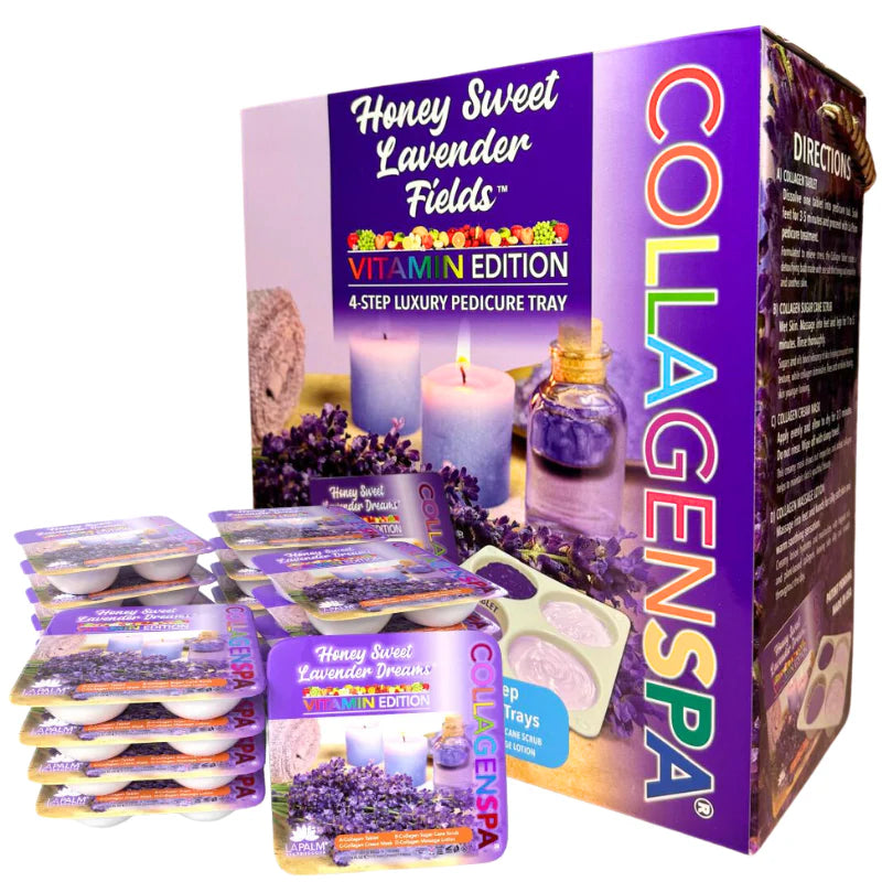 CollagenSpa 4 Step Pedi Tray Honey Sweet Lavender Fields – EC Glow ...