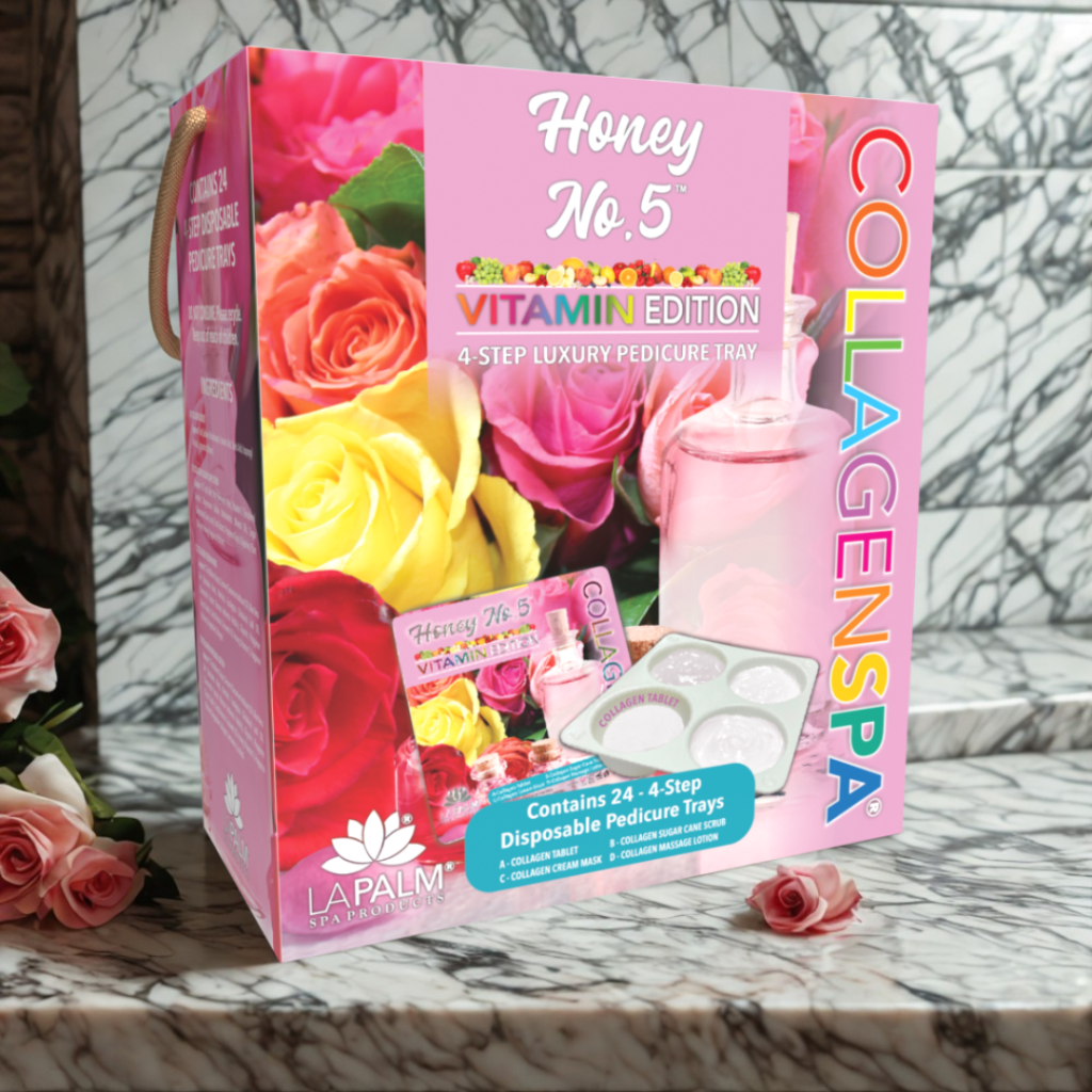 CollagenSpa 4 Step Pedi Tray Honey No. 5 – EC Glow Beauty Supply